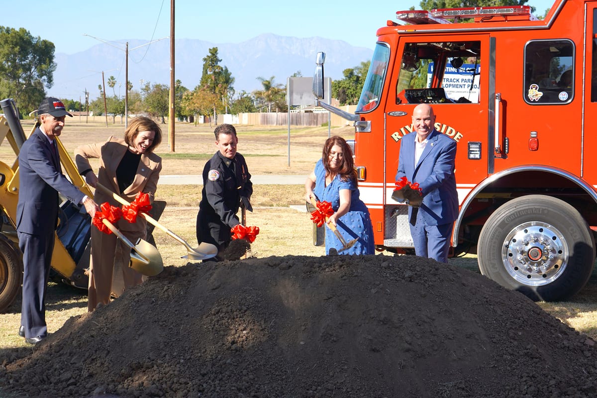 Riverside Breaks Ground on Tim Strack Park, Honoring the Fallen Fire ...