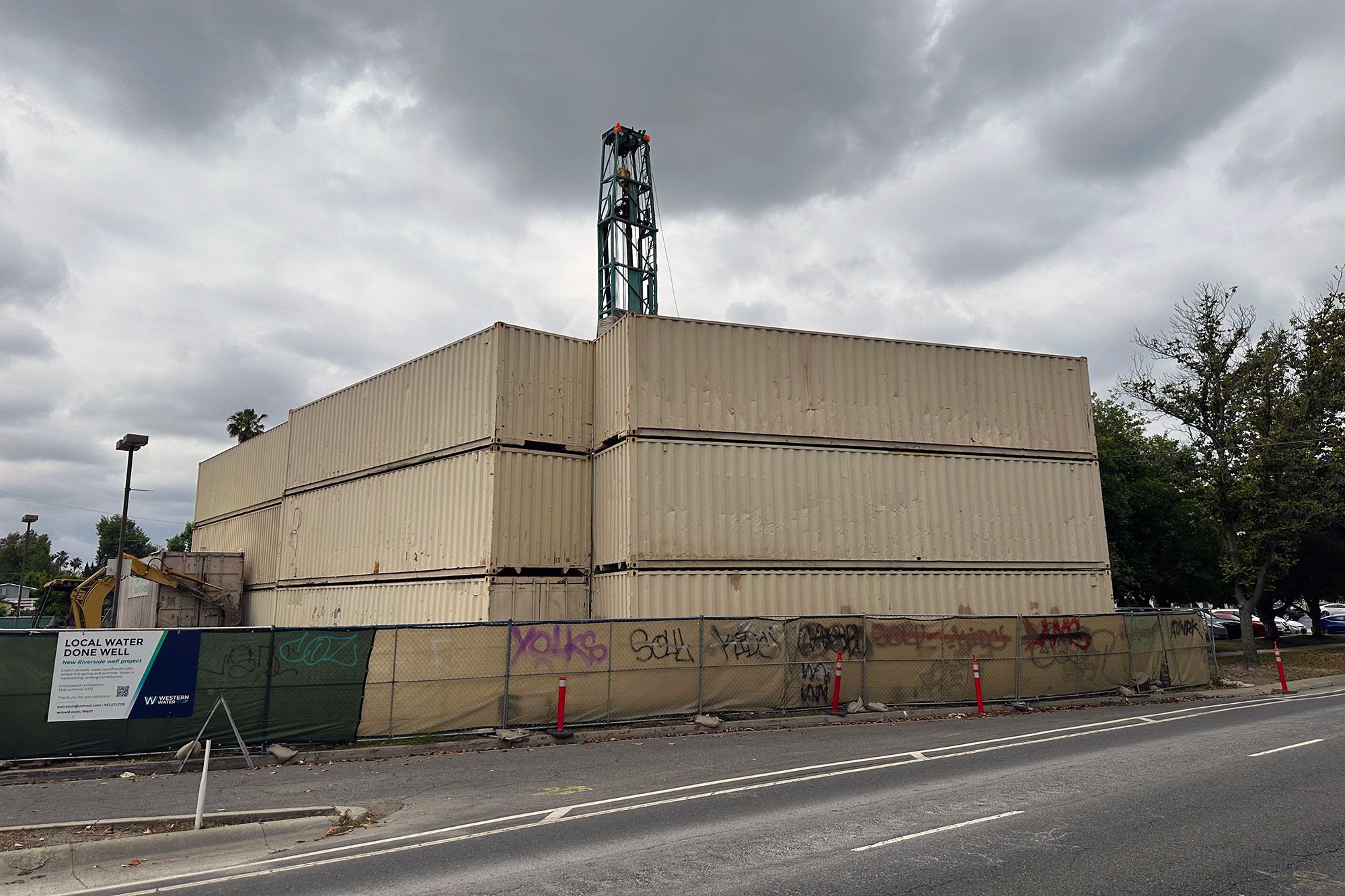 What's going on with those stacked shipping containers at the Magnolia ...